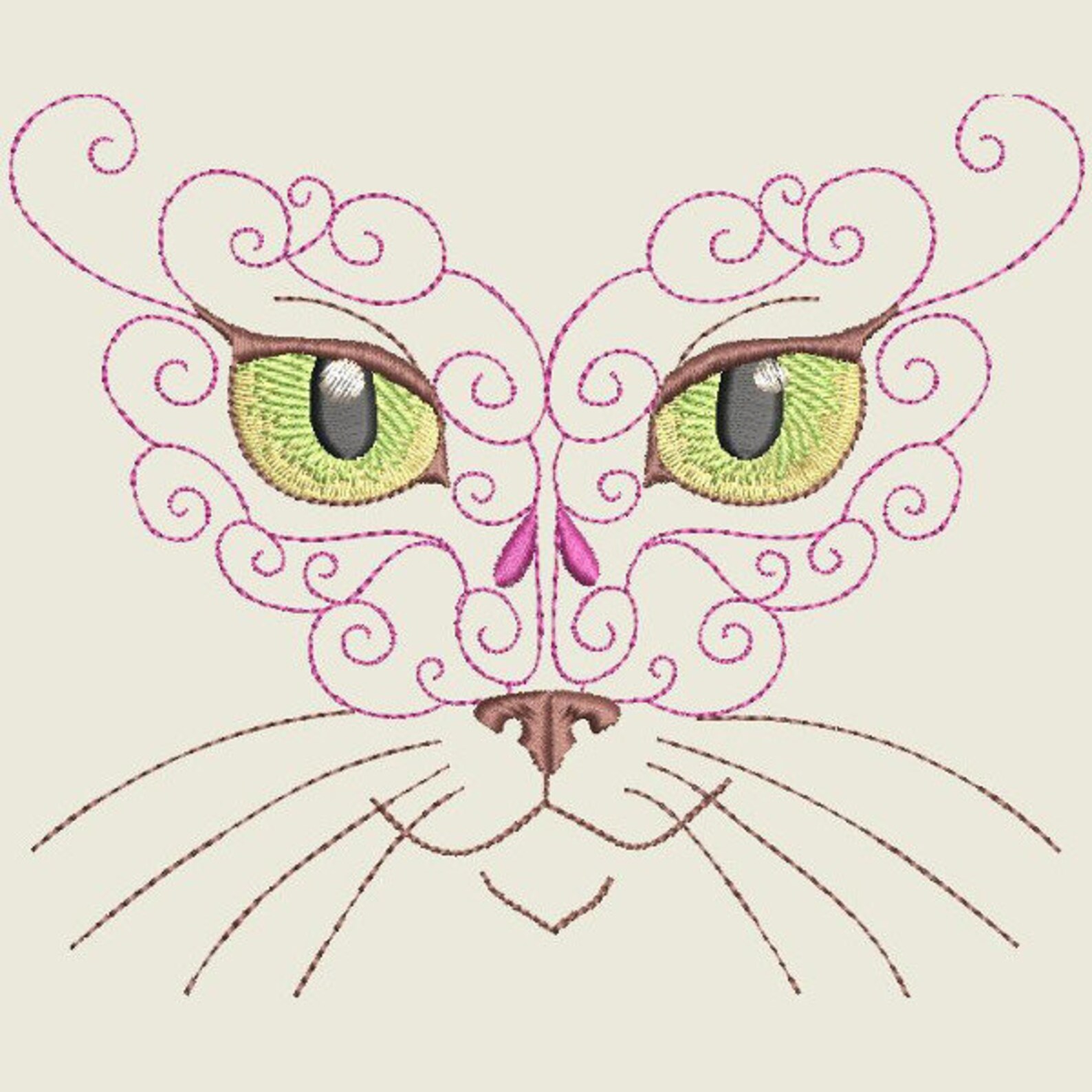 KATZ EYES 2 (5inch) - 10 Machine Embroidery Designs Instant Download ...