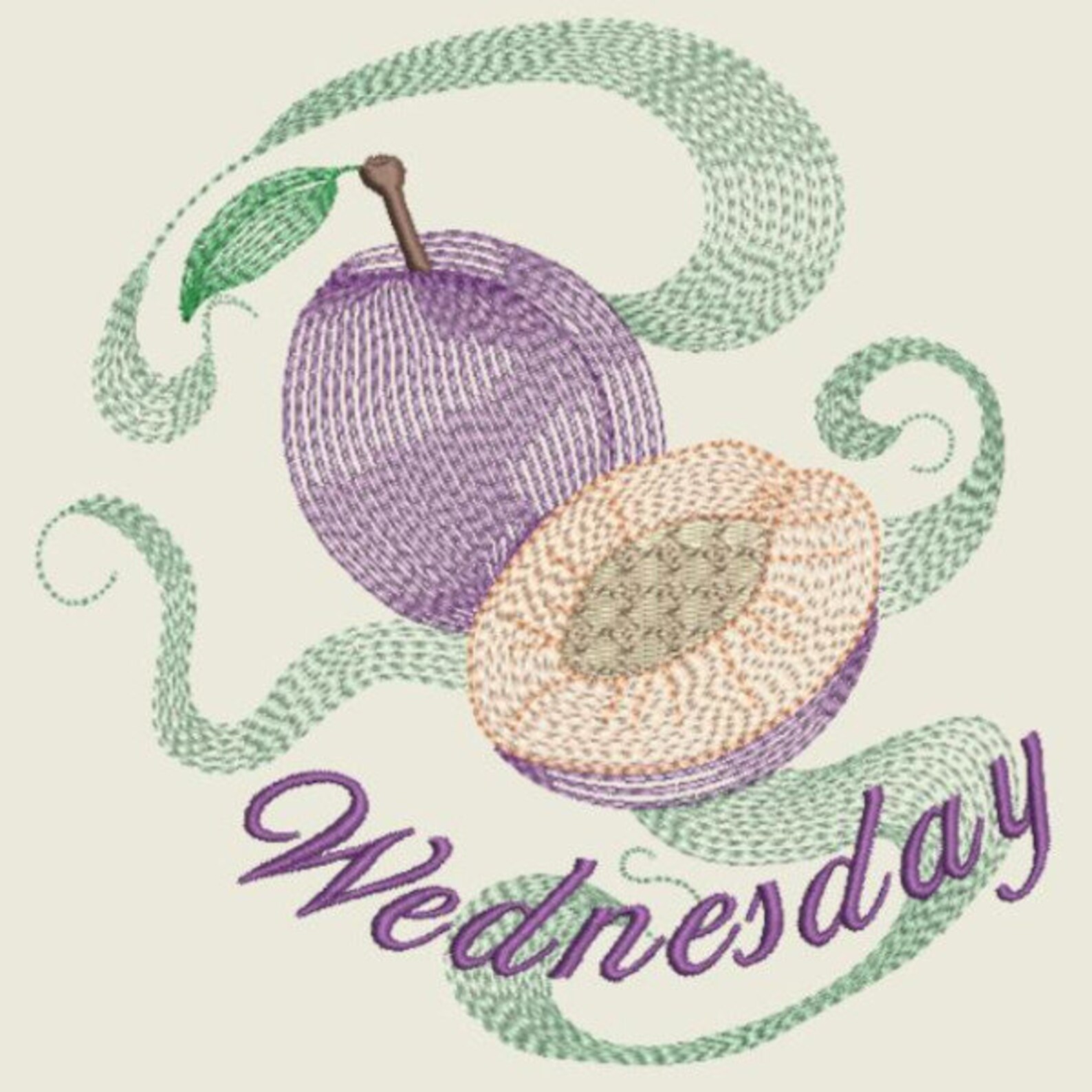 DOTW RIPPLE FRUIT 6inch 7 Machine Embroidery Designs - Etsy