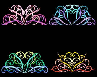 LUCKY BORDERS 4inch 10 Machine Embroidery Designs Instant | Etsy