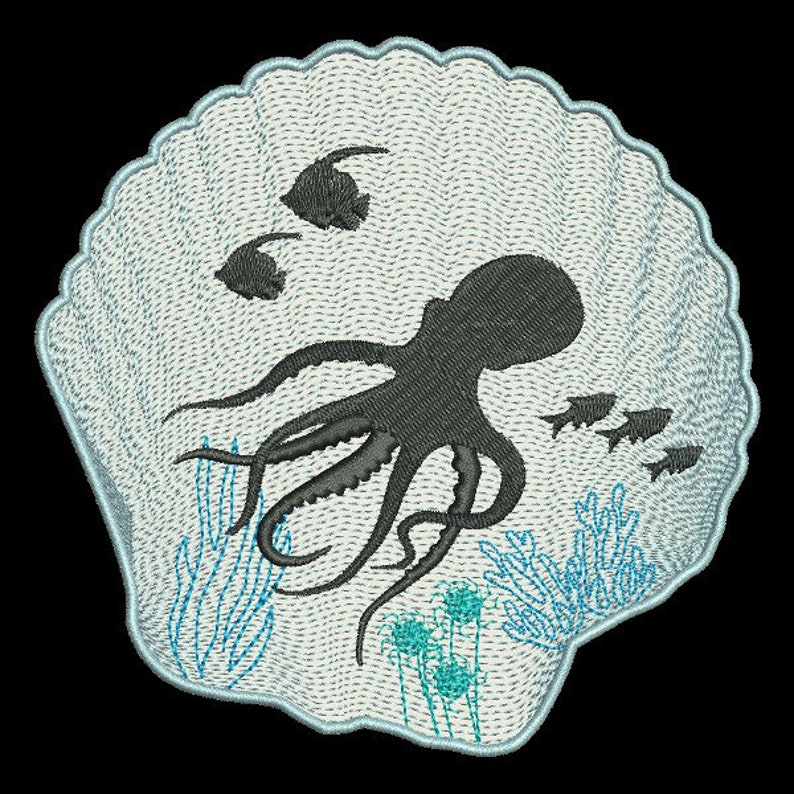 OCEAN SILHOUETTES 5inch 10 Machine Embroidery Designs - Etsy