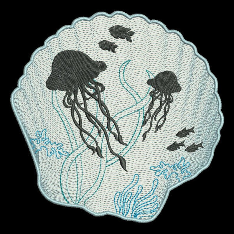 OCEAN SILHOUETTES 5inch 10 Machine Embroidery Designs - Etsy