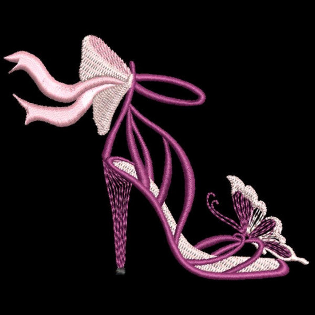 HIGH FASHION 1 Machine Embroidery Design Instant Download 4x4 - Etsy