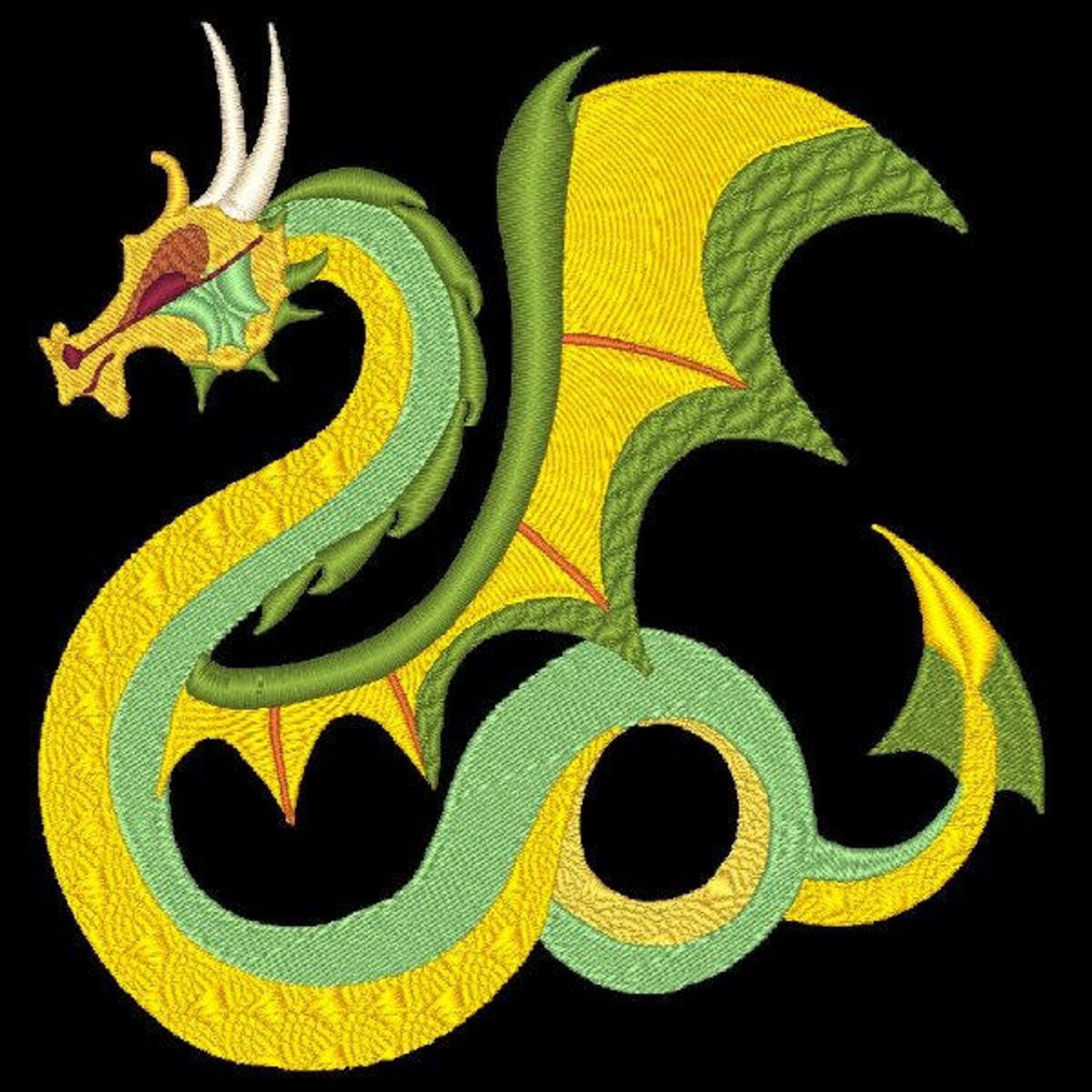 FANTASY DRAGONS 5inch 10 Machine Embroidery Designs | Etsy