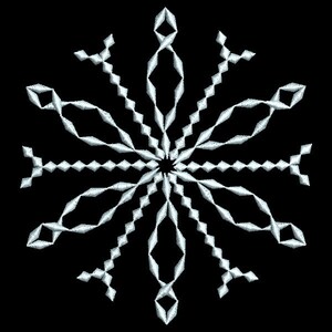 DIAMOND SNOWFLAKES (4inch) - 12 Machine Embroidery Designs Instant ...