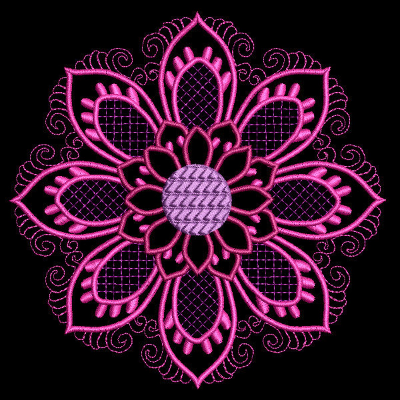 BLOOMING MEDALLIONS 5inch 12 Machine Embroidery Designs | Etsy