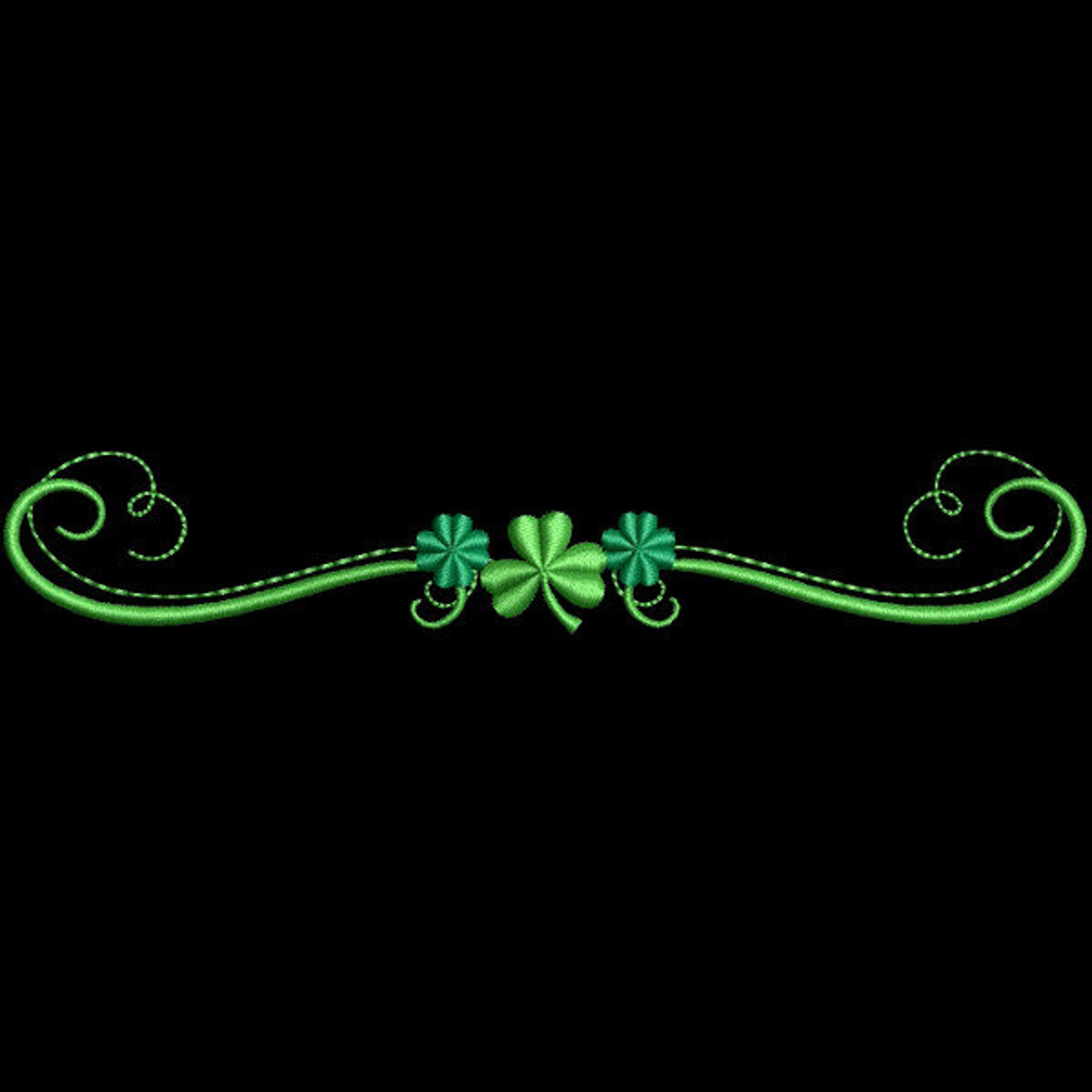 LUCKY BORDERS 6inch 10 Machine Embroidery Designs Instant - Etsy France