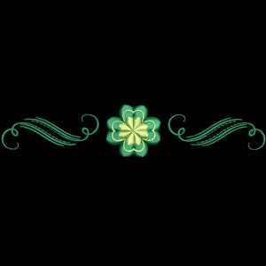 LUCKY BORDERS (6inch) - 10 Machine Embroidery Designs Instant Download ...