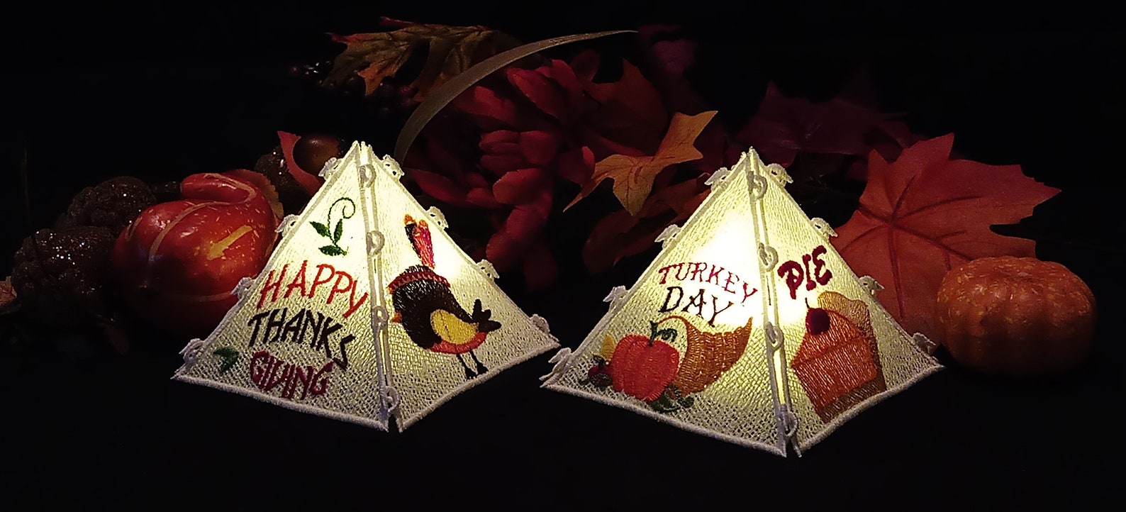 FSL THANKSGIVING TEA Lights 3.82inch free Standing Lace - Etsy