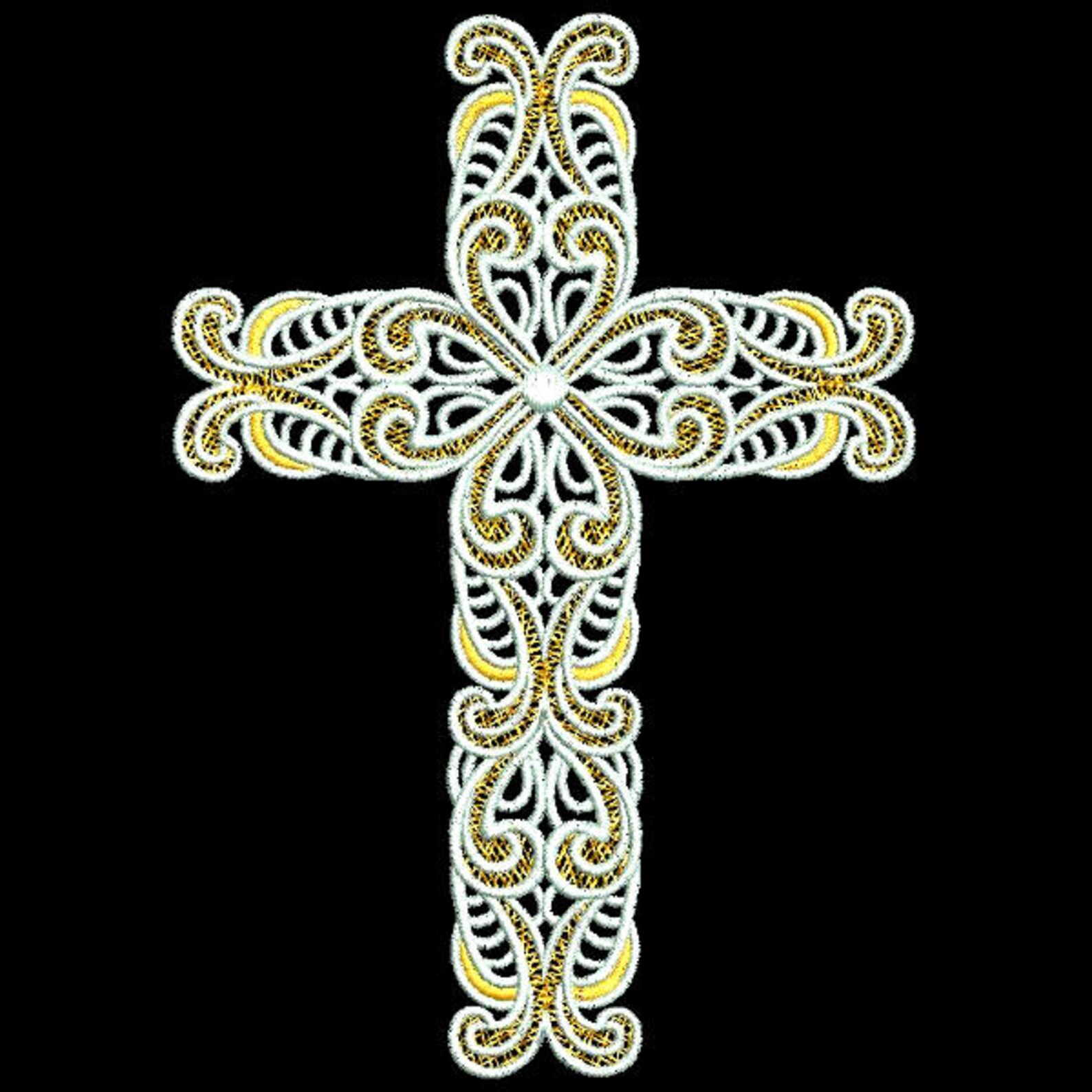 FSL ORNATE CROSSES 6inch 10 Machine Embroidery Design | Etsy