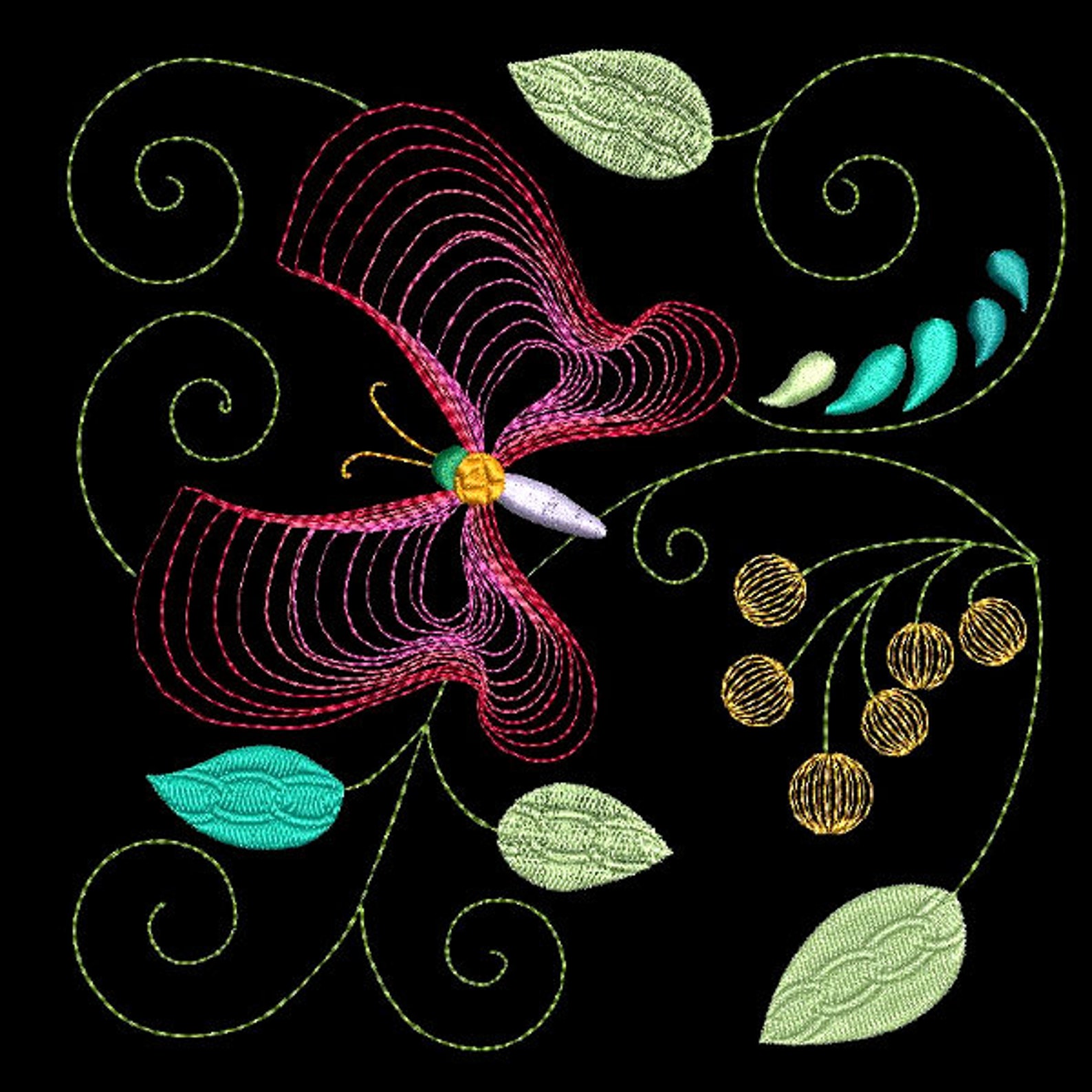 LIGHT & AIRY FLUTTERBYS 6inch 10 Machine Embroidery | Etsy