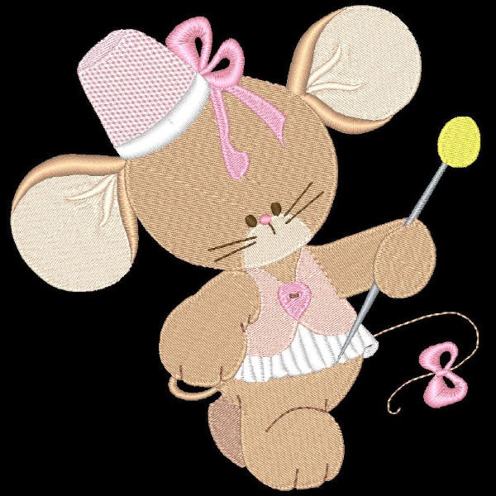 SEW SWEET MICE Design Pack#1 (5inch) - 10 Machine Embroidery Designs ...