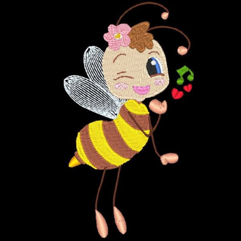 BIZZY BEE 4inch 10 Machine Embroidery Designs Instant - Etsy