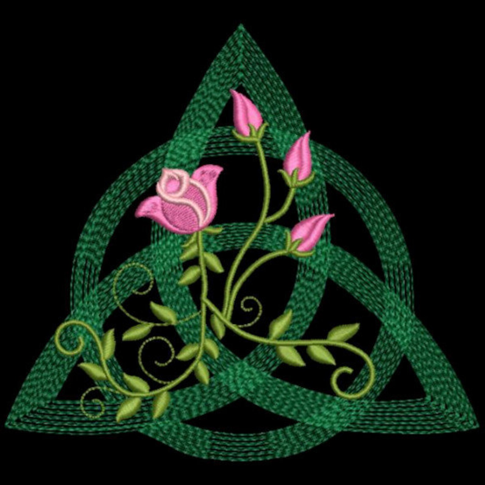 CELTIC FLOWER KNOTWORK (4inch) - 10 Machine Embroidery Designs Instant ...