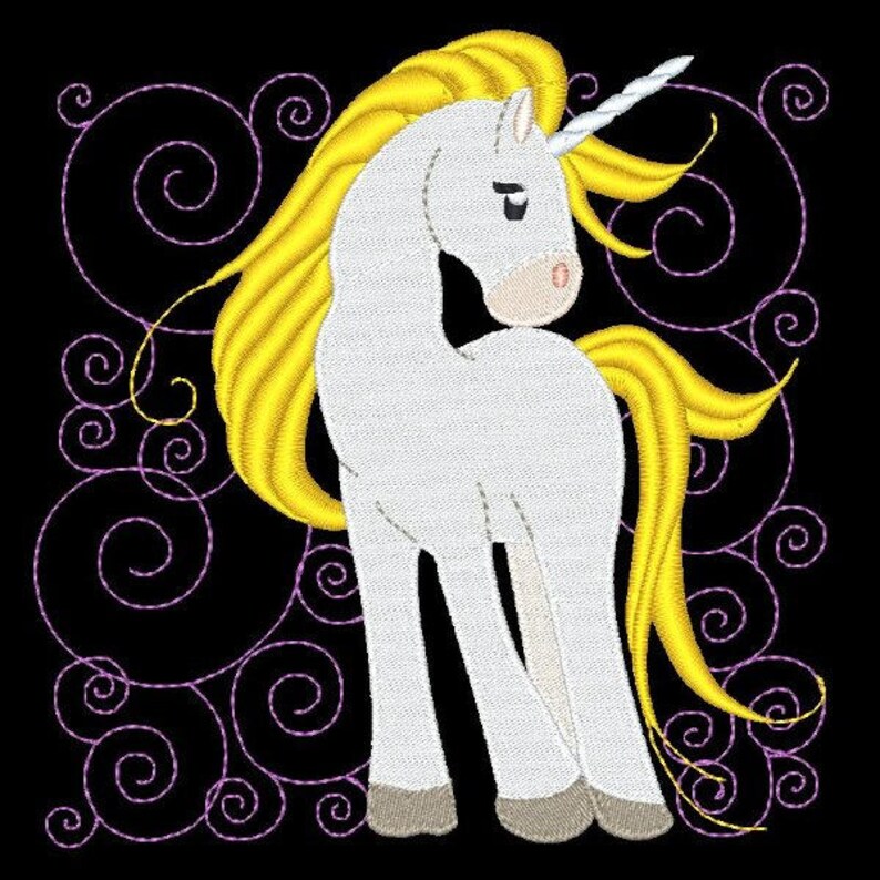 LIL UNICORN BLOCKS (4inch) - 10 Machine Embroidery Designs Instant ...