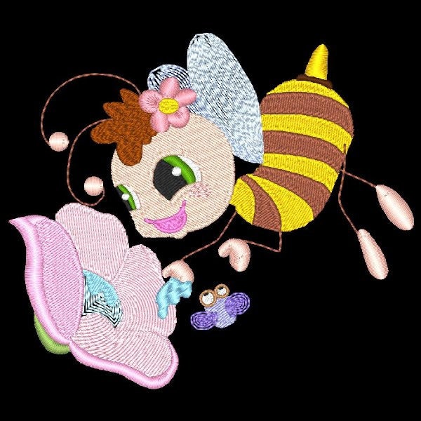 BIZZY BEE 5inch 10 Machine Embroidery Designs Instant | Etsy