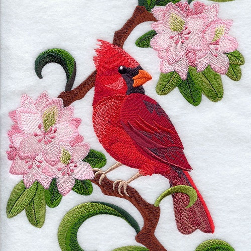 VIRGINIA CARDINAL DOGWOOD Medley Machine Embroidery Quilt - Etsy