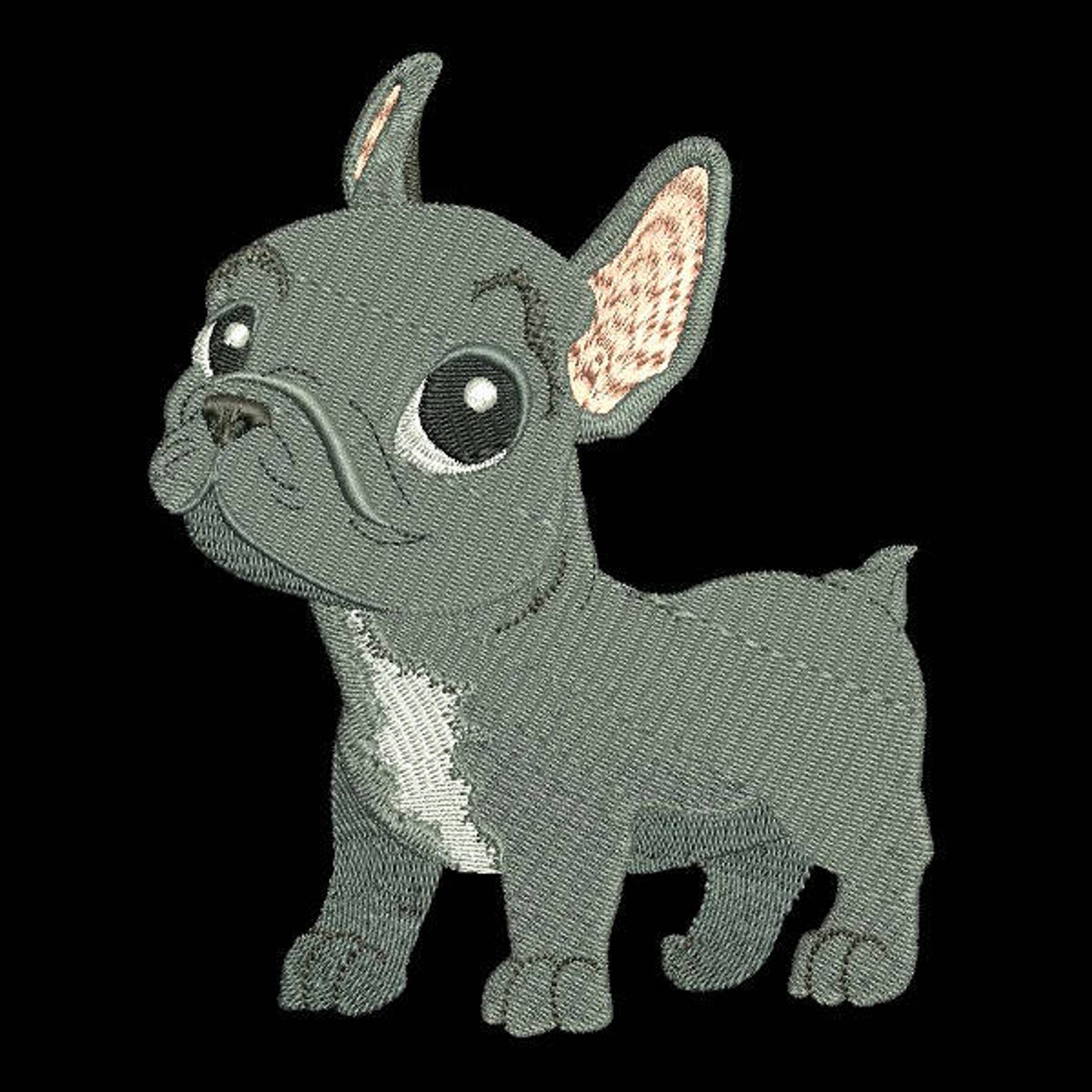 BABY FRENCHIE (4inch) - 10 Machine Embroidery Designs Instant Download ...