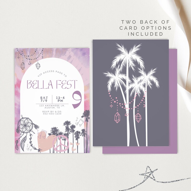 Editable Festival Birthday Invitation Festival Party Digital Invitation ...