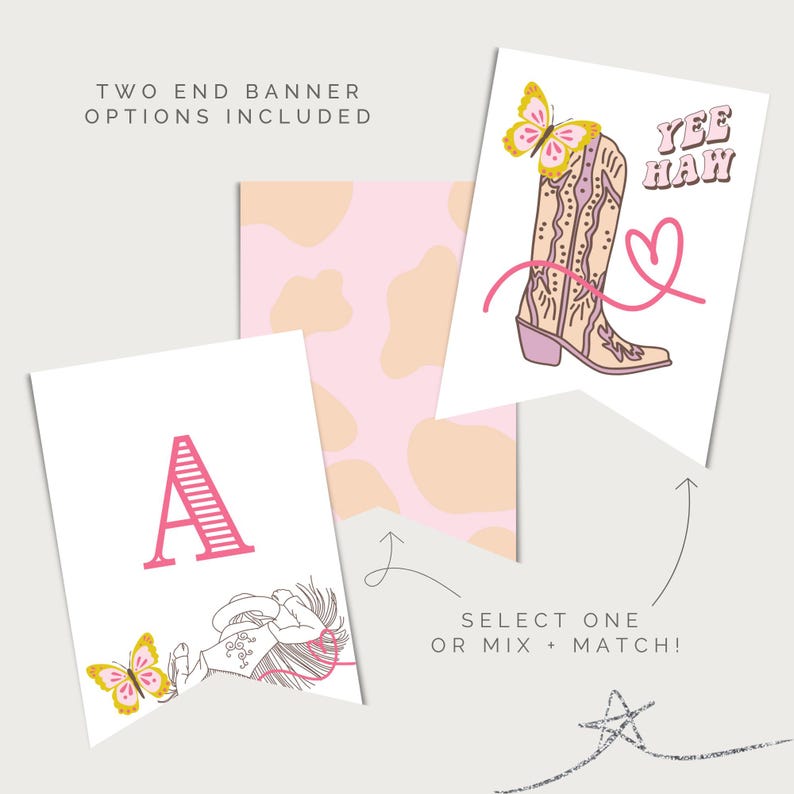 Editable Dolly Western Banner Dolly Cowgirl Party Digital Banner Dolly ...