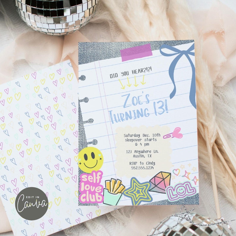 Editable Preppy Birthday Invitation Preppy Party Digital Invitation ...