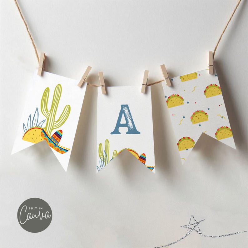 Editable Nacho Average Banner Nacho Party Digital Banner Taco Party ...