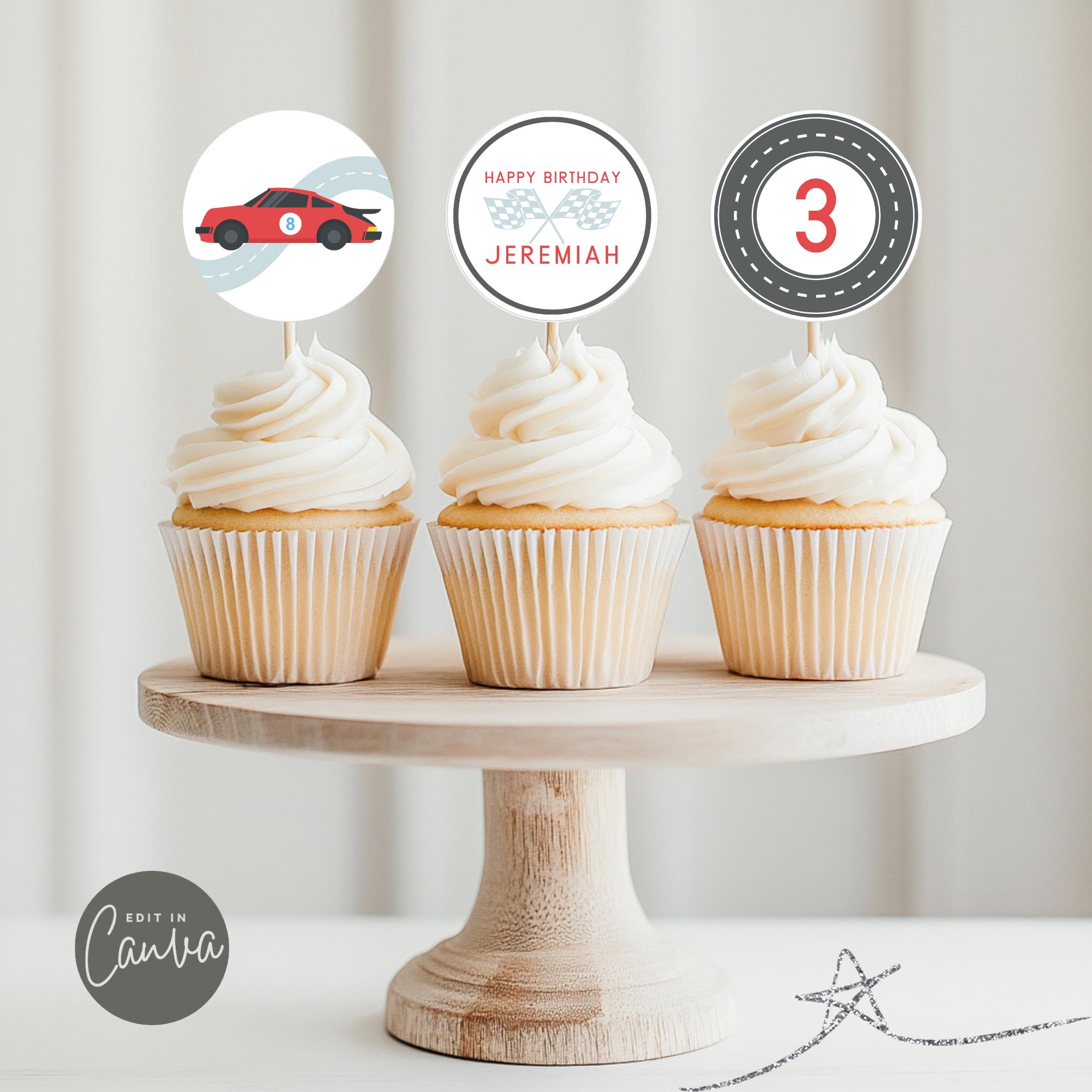 Editable Race Car Favor Tag Race Car Party Digital Favor Thank You Tag ...