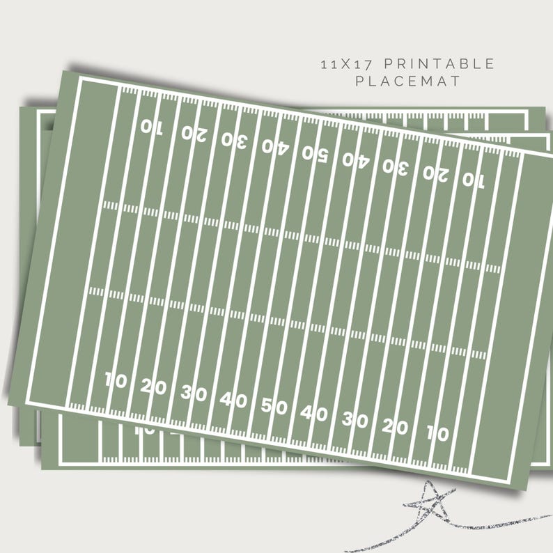 Editable Football Banner Football Party Digital Banner Touchdown ...