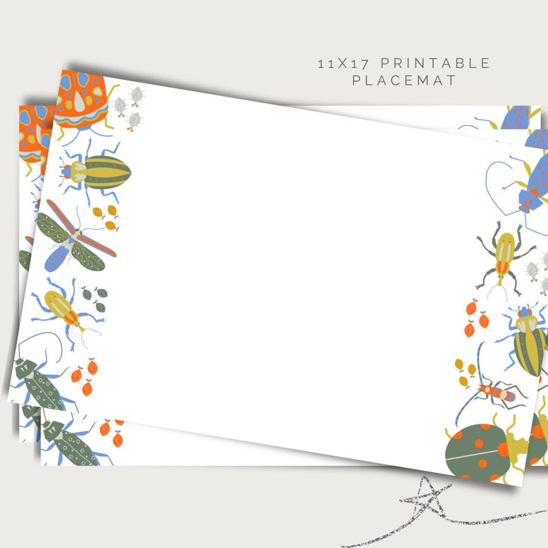 Editable Bug Banner Bug Party Digital Banner Insect Party Printable ...