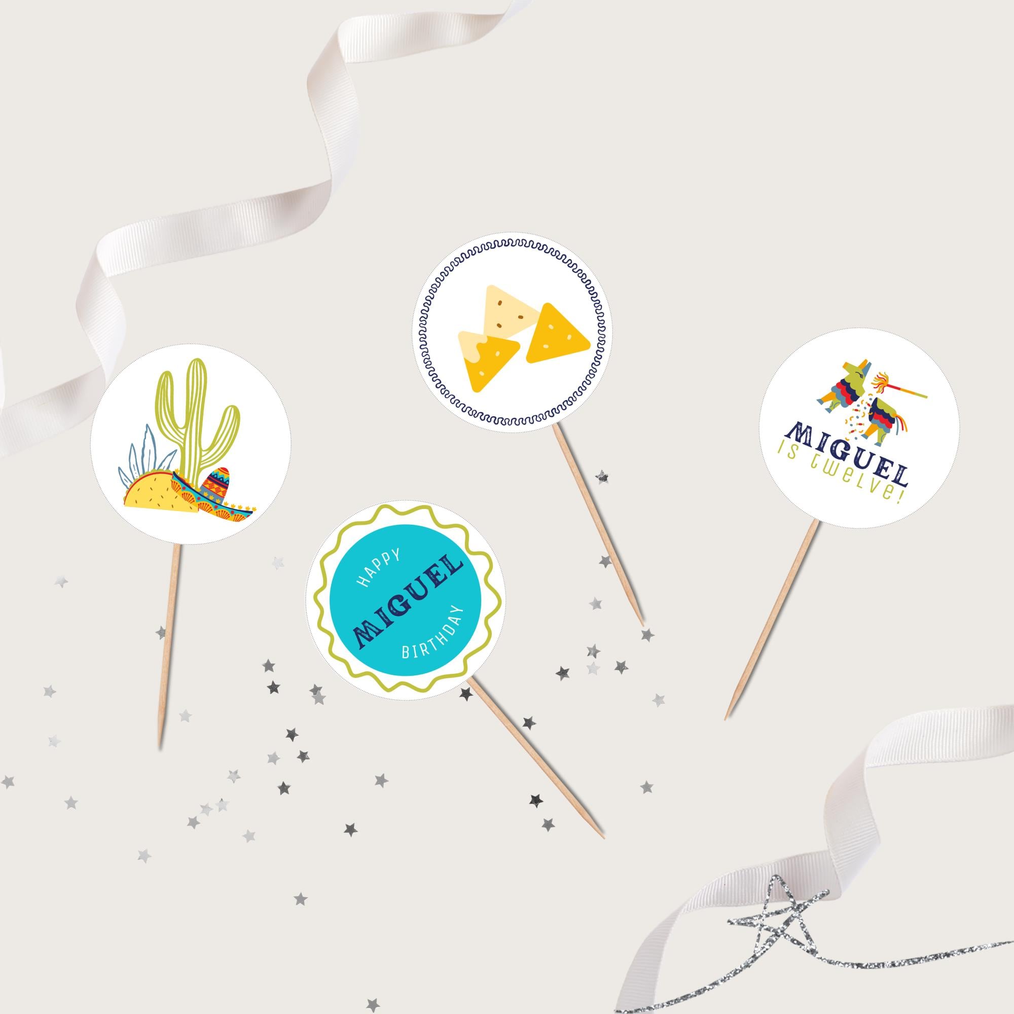 Editable Nacho Average Cupcake Toppers Nacho Party Digital Cupcake ...