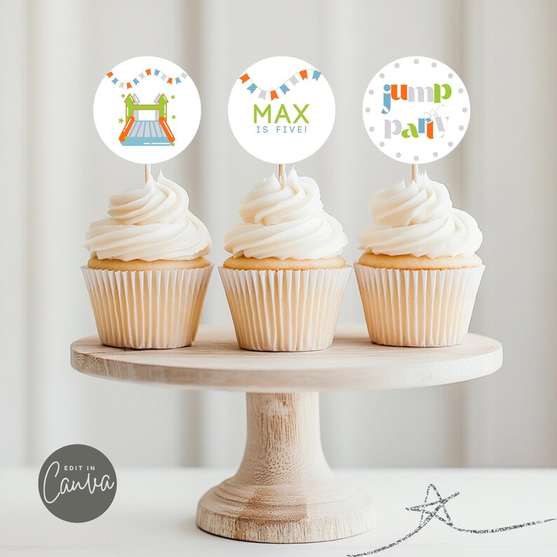 Editable Jumpy Banner Jumpy Party Digital Banner Bounce Castle Party ...