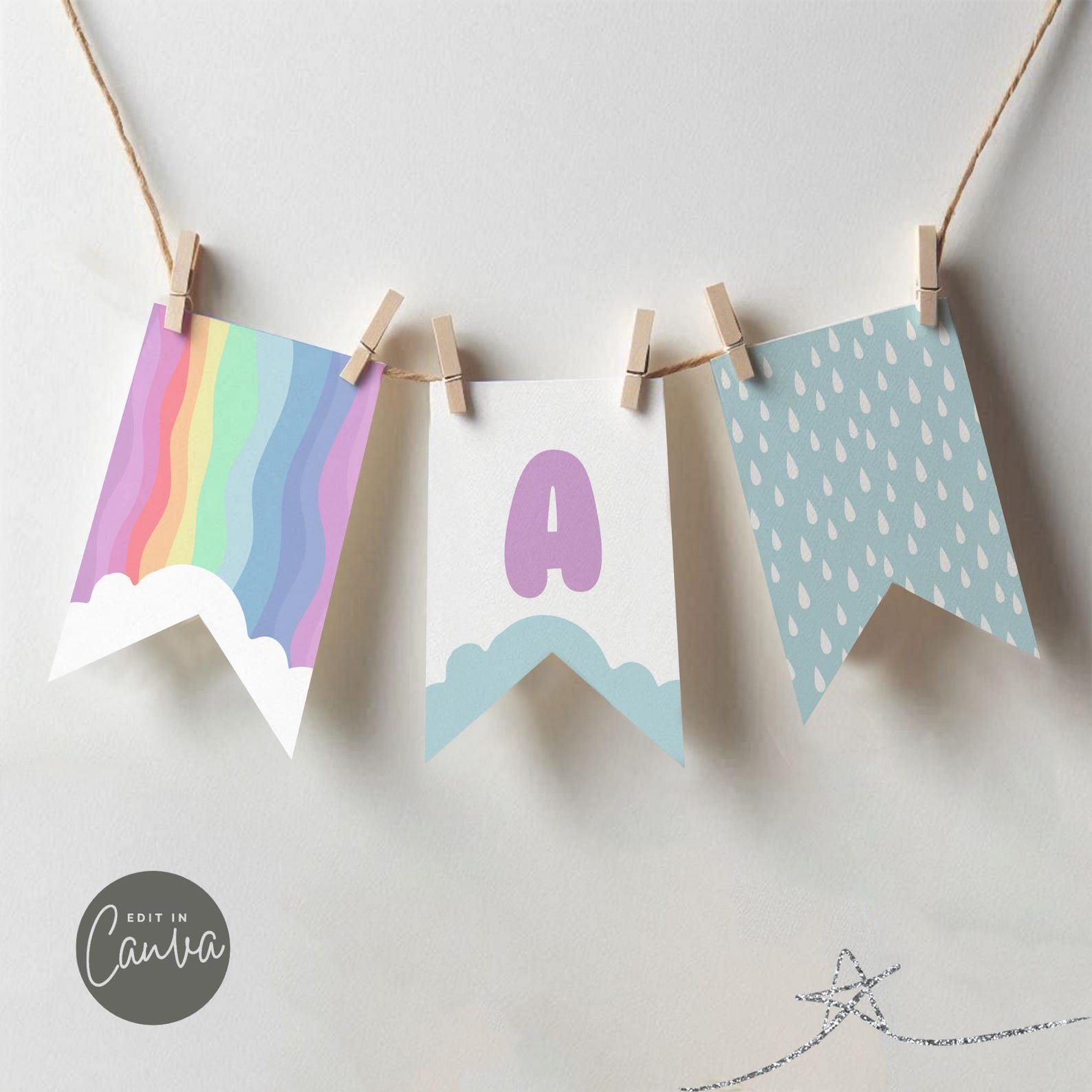 Rainbow Placemat Rainbow Party Digital Placemat Rainbow Party Printable ...