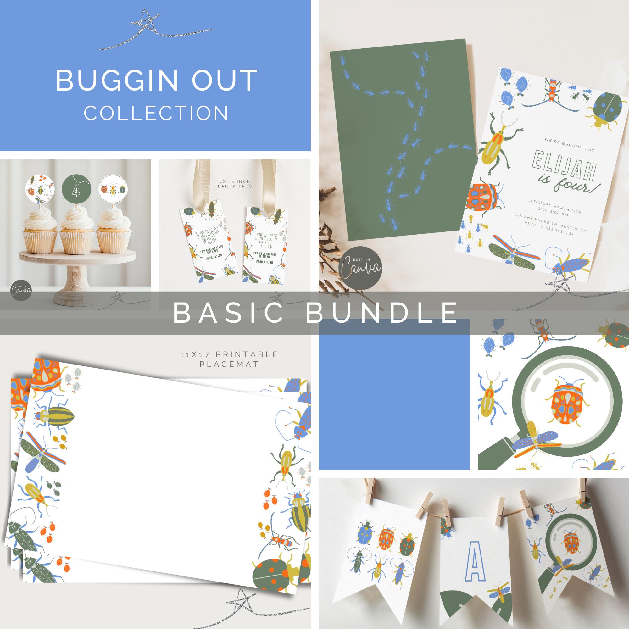 Editable Bug Banner Bug Party Digital Banner Insect Party Printable ...