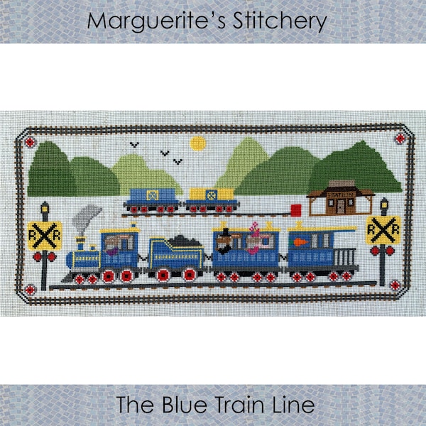 Train Cross Stitch - Etsy