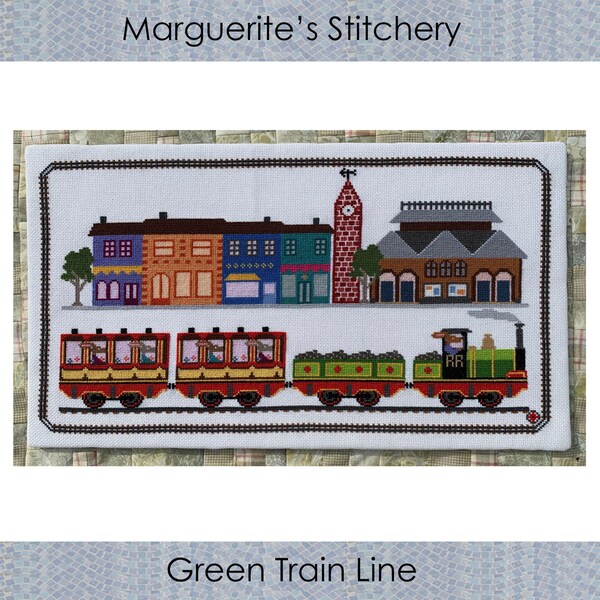 Cross Stitch Train - Etsy