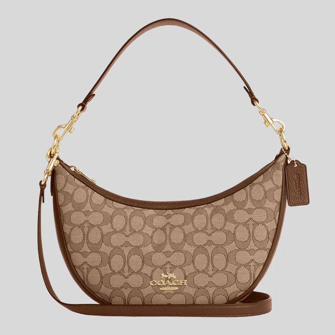 Authentic COACH Aria Signature Monogram Shoulder Bag - Etsy