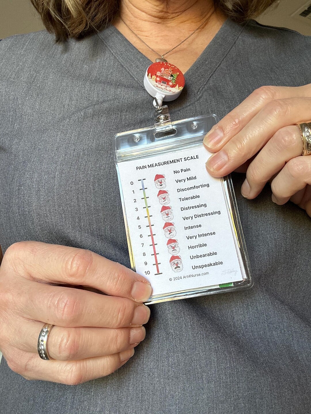 Laminated Tell Me Tag, Watercolor Pain Scale for Kids Pediatric Pain ...