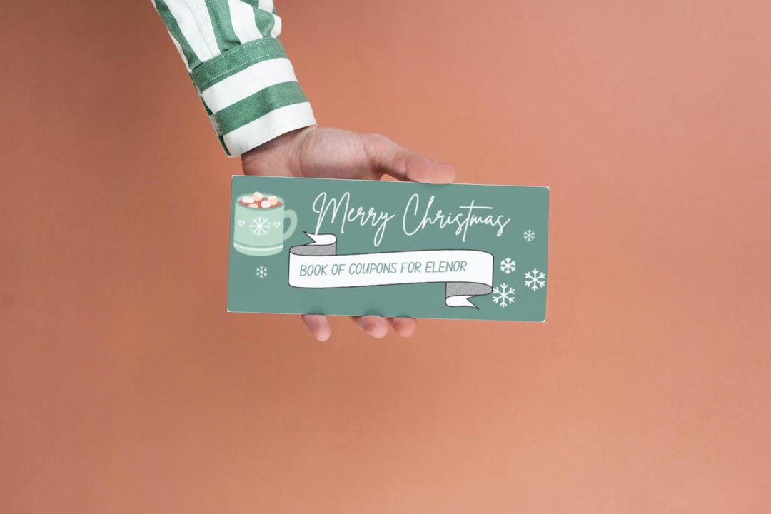 Editable Christmas Coupon Book - Etsy