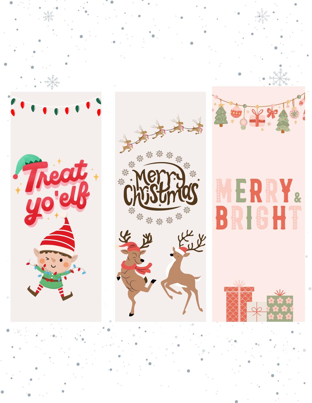 Editable Printable Christmas Envelopes Set of 3 - Etsy