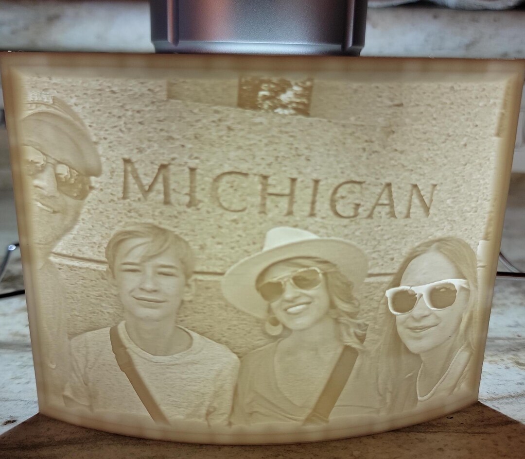 Personalized Lithophane Night Light Keychain: Custom Photo Gift - Etsy