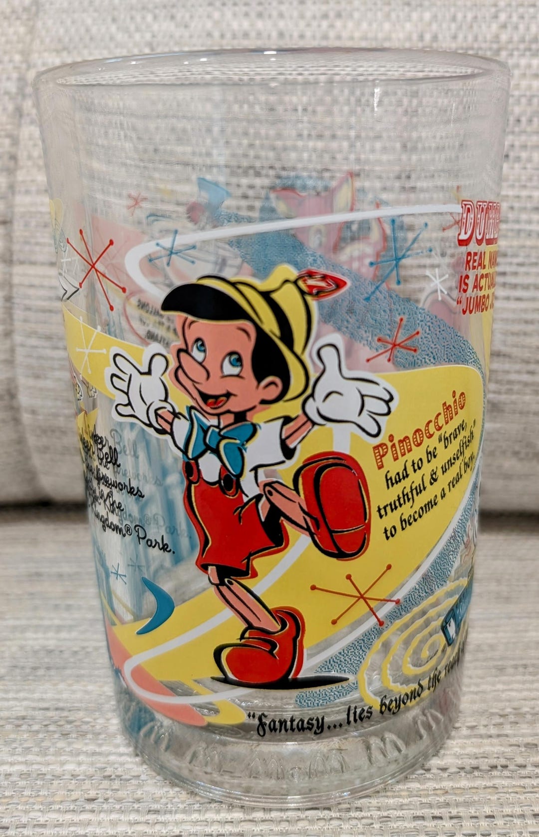 Vintage 100 Years of Magic Disney Glass - Goofy, Lion King, Pocahontas ...