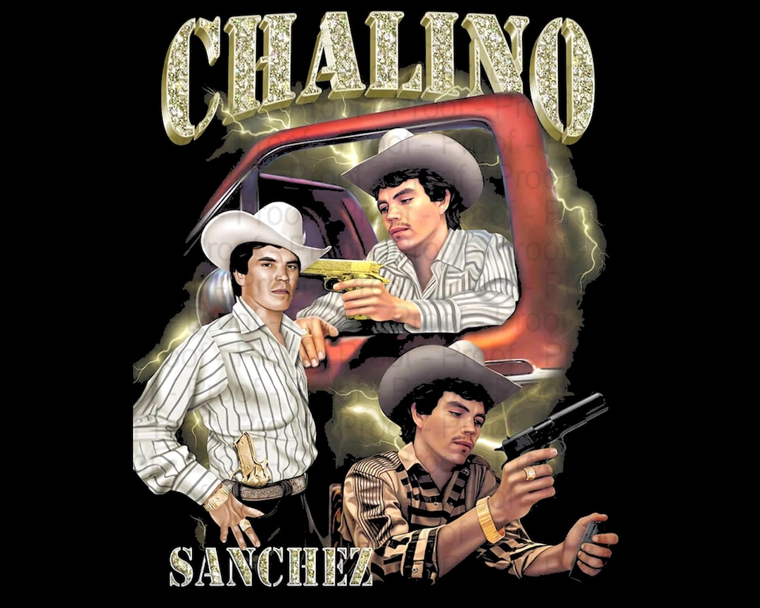 Chalino Sanchez T Shirt Design PNG, Instant Download only for Black or ...