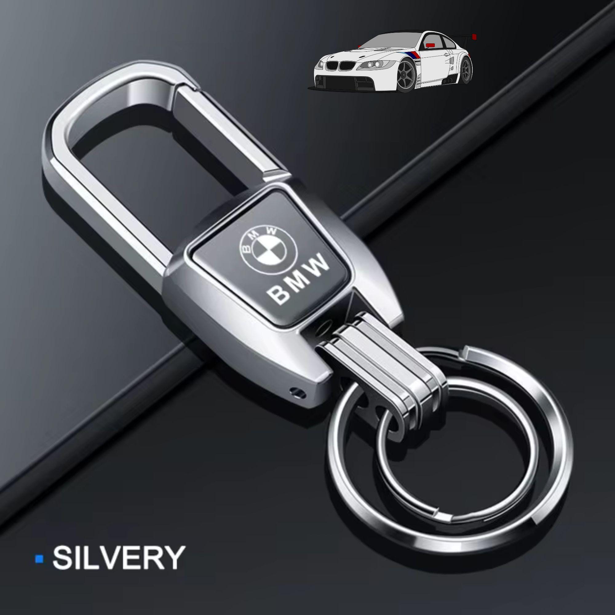 BMW 3D Metal Emblem Style Car Keychian Key Rings Pendant for BMW Auto ...