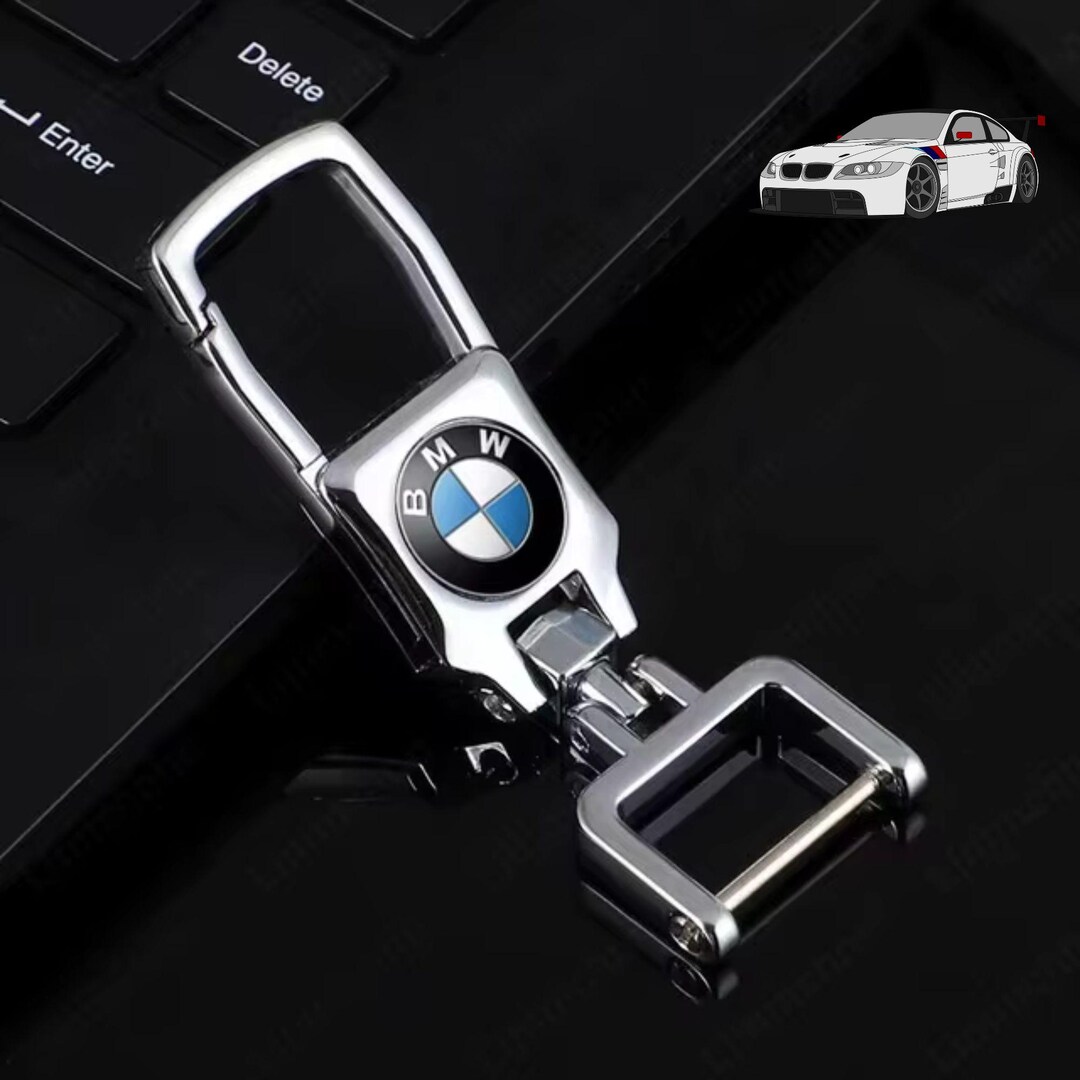 BMW 3D Metal Emblem Style Car Keychian Key Rings Pendant for BMW Auto ...