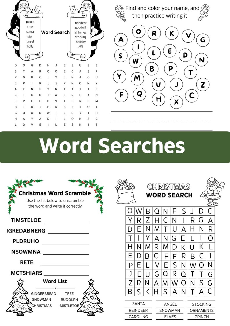 40 Printable Christmas Activities, Kids Activities, Christmas Activity ...