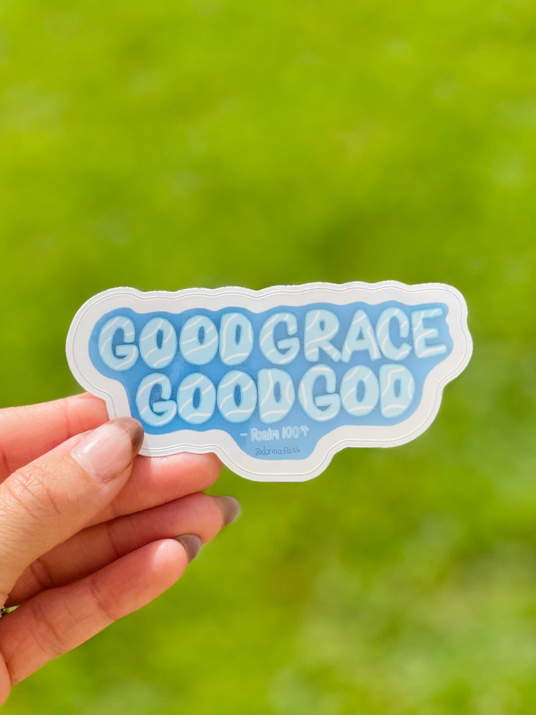 Good Grace Good God Sticker, Bible Verse Sticker, Inspiring Sticker ...