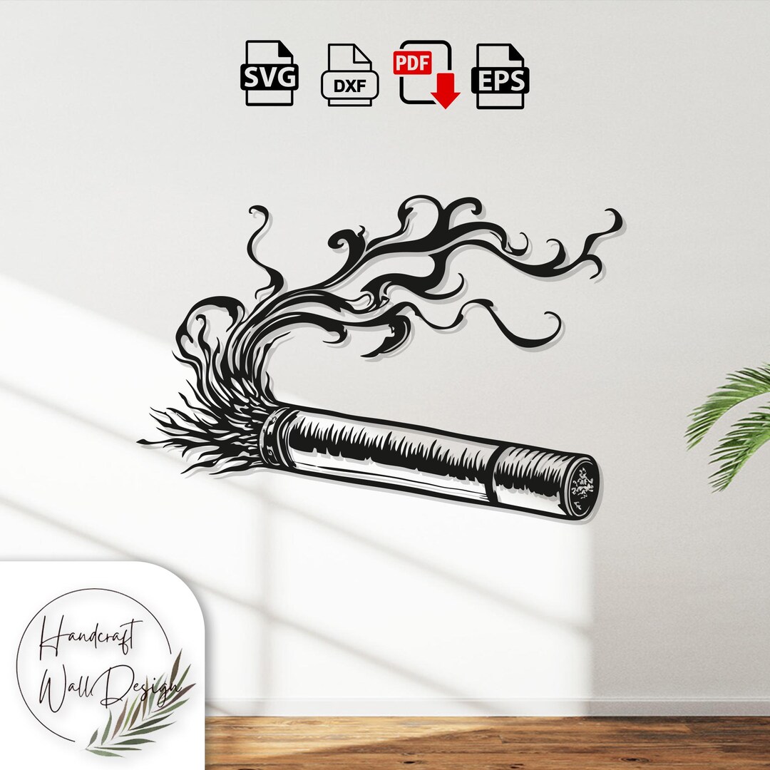 Cigarette DXF, SVG Files ,laser Cut , Cnc Cut, Bomb, Wall Decor, Svg ...