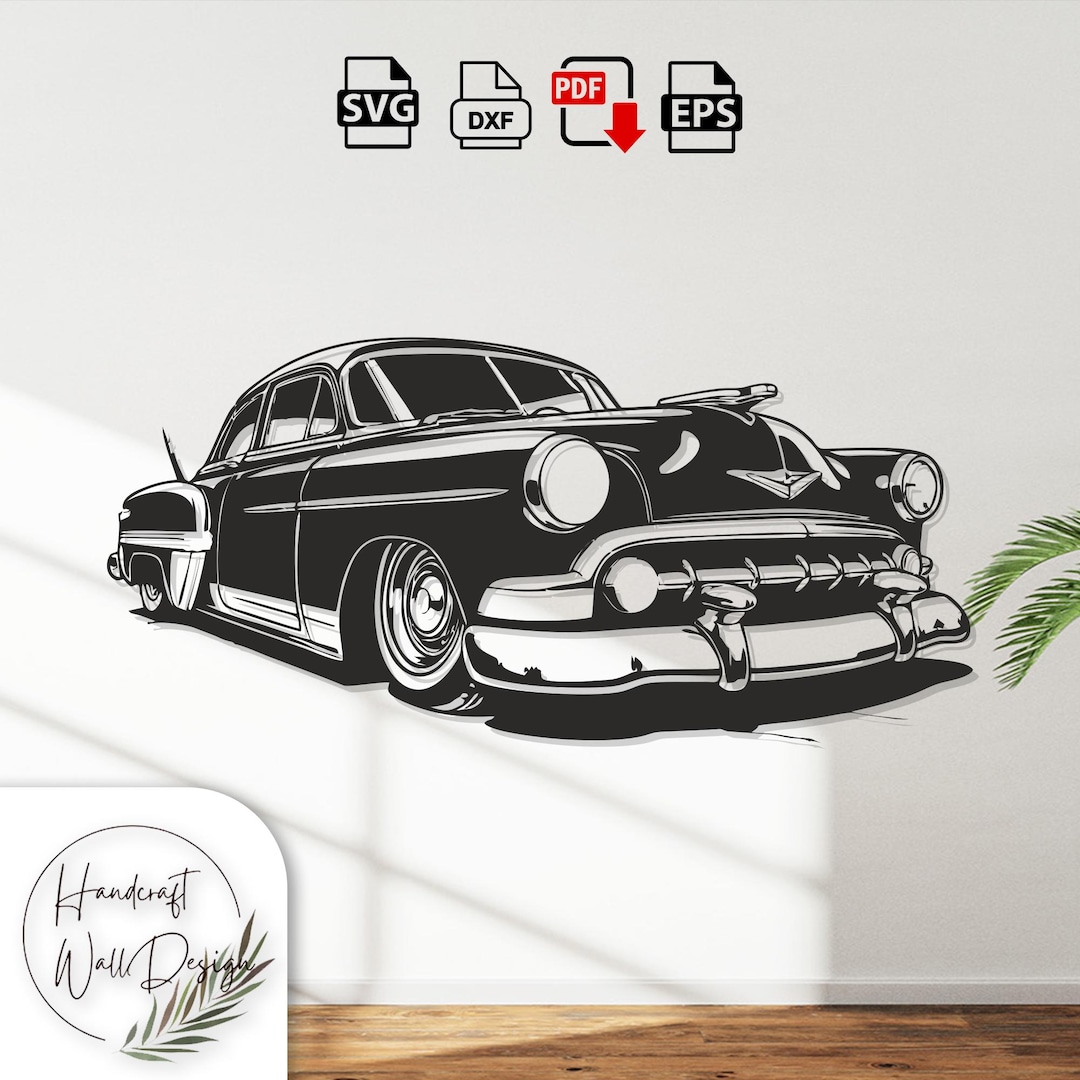 Low Rider Car,car DXF, SVG Files,laser Cut,cnc Cut, Bomb,wall Decor ...