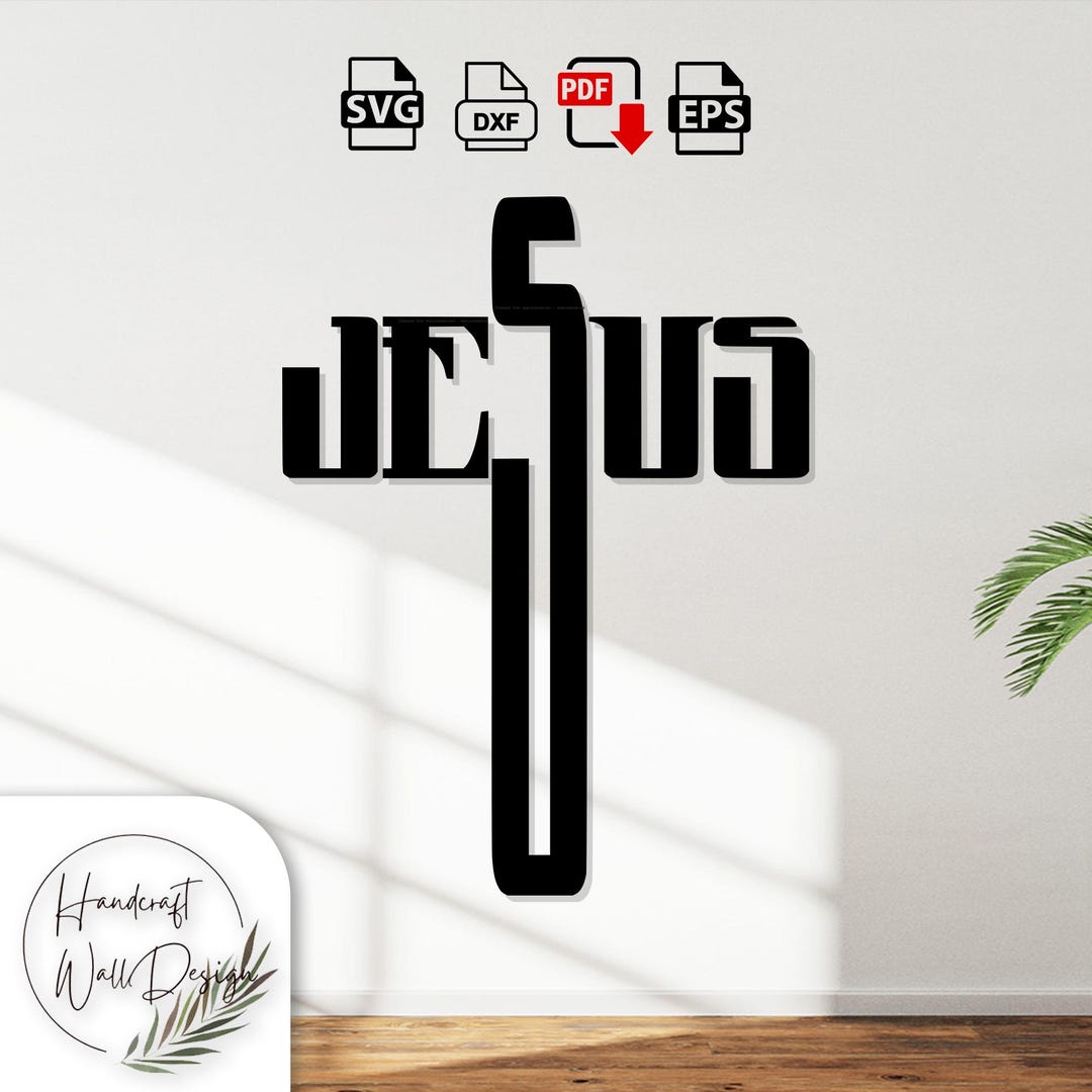 Jesus DXF, SVG Files ,laser Cut , Cnc Cut, Bomb, Wall Decor, Svg, Dxf ...