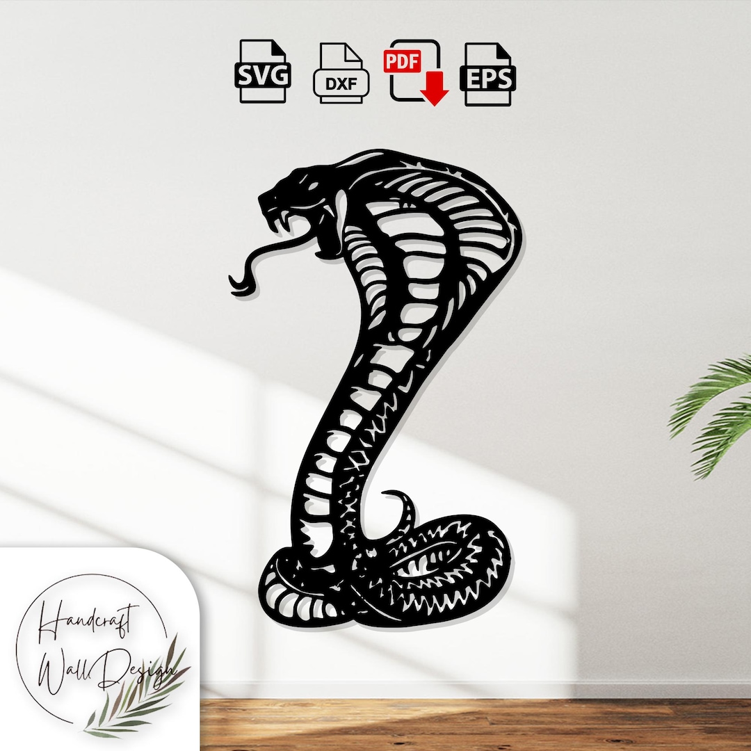 Cobra Digital Dxf,svg Files ,laser Cut , Cnc Cut,bomb,wall Decor, Svg ...