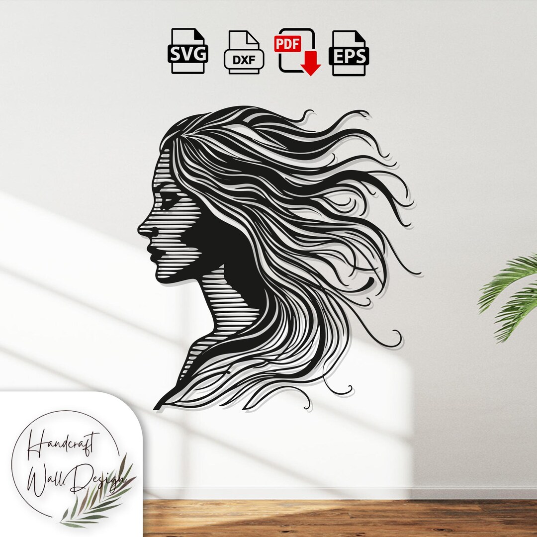 Woman DXF, SVG Files ,laser Cut , Cnc Cut, Bomb, Wall Decor, Svg, Dxf ...